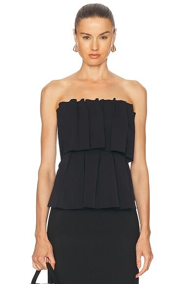 HOUSE OF DAGMAR Sculpted Tube Top - Black