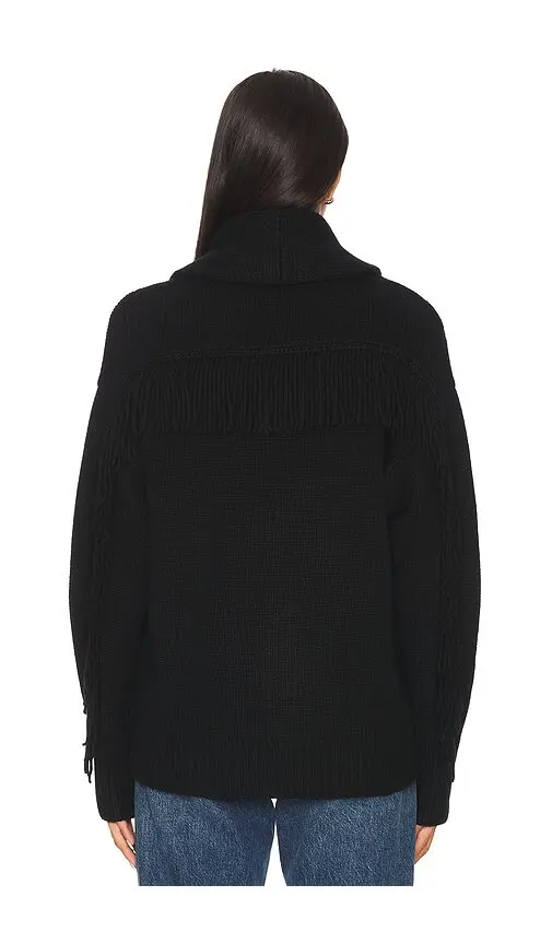 WHITE & WARREN Luxe Fringe Coatigan