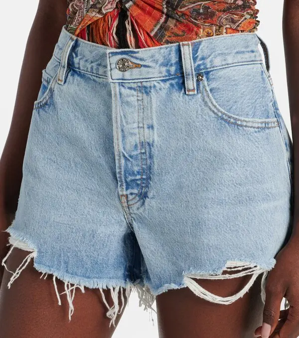 FRAME The Hang Mid-rise Denim Shorts