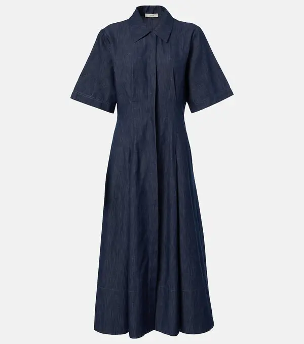 Vince Denim Shirt Dress - Blue