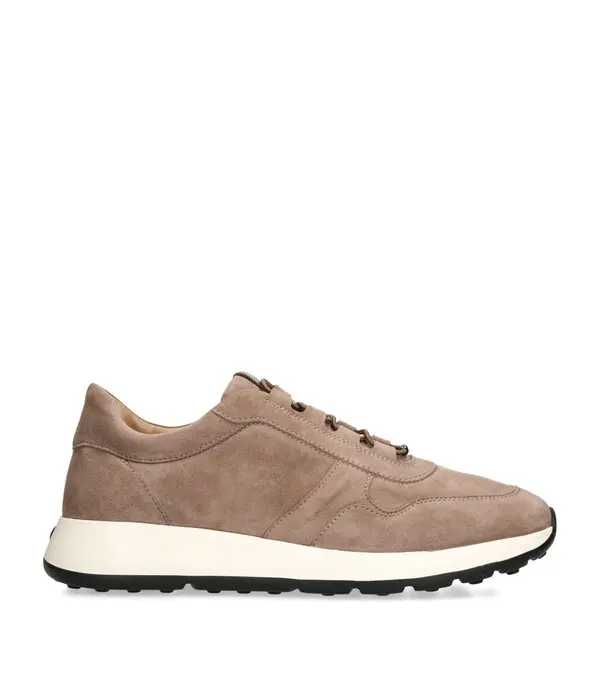 TOD'S Suede Lace-up Sneakers - Brown