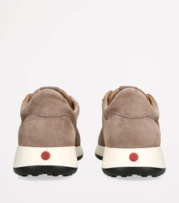 TOD'S Suede Lace-up Sneakers - Brown