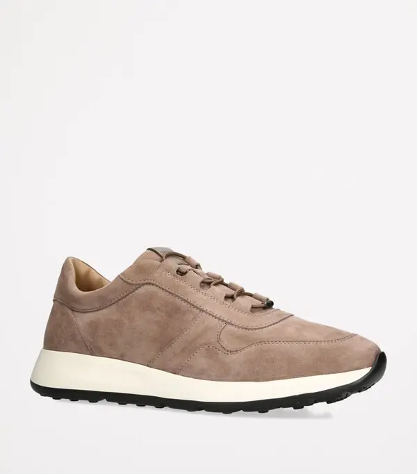 TOD'S Suede Lace-up Sneakers - Brown