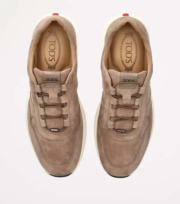 TOD'S Suede Lace-up Sneakers - Brown