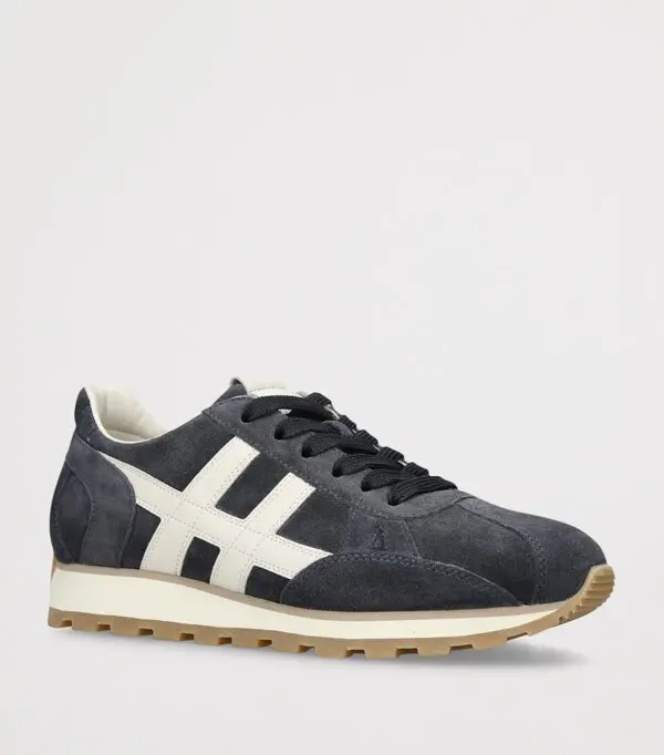 Hogan H671 Allacciato Suede Sneakers - Blue