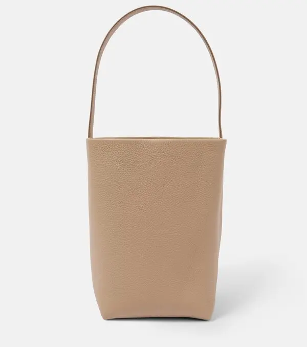 THE ROW N/s Park Medium Leather Tote Bag - Beige