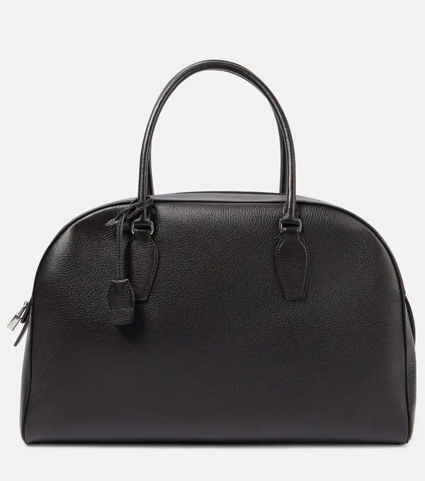 THE ROW India Large Leather Tote Bag - Brown