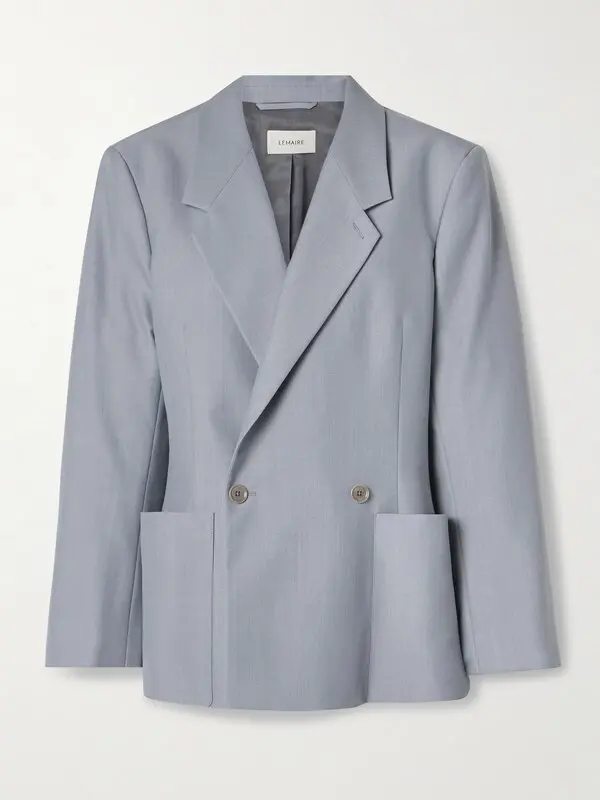 LEMAIRE Double-breasted Woven Blazer