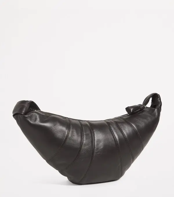 LEMAIRE Medium Nappa Leather Croissant Bag - Brown
