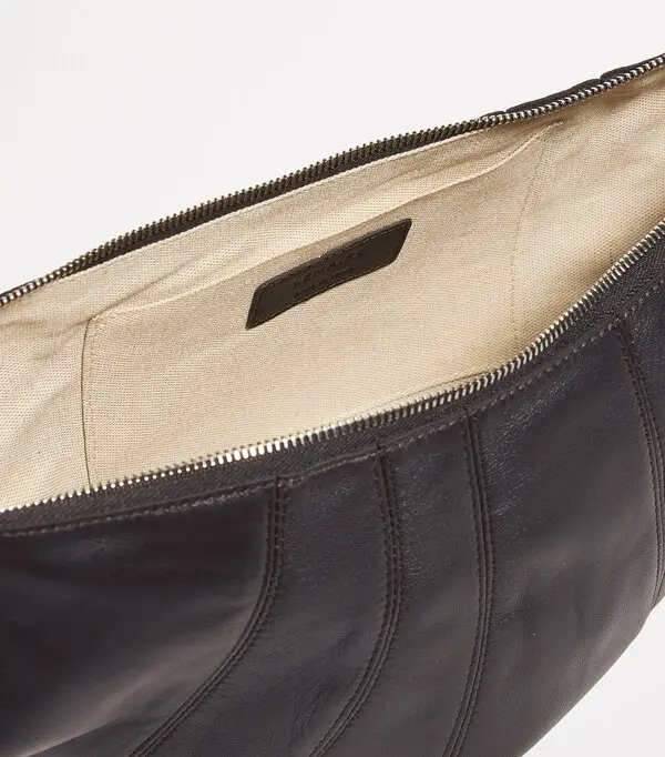 LEMAIRE Medium Nappa Leather Croissant Bag - Brown