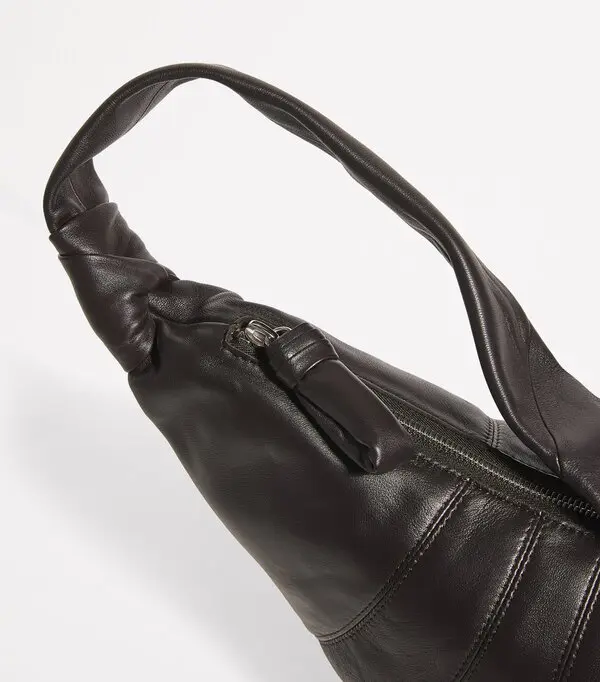 LEMAIRE Medium Nappa Leather Croissant Bag - Brown