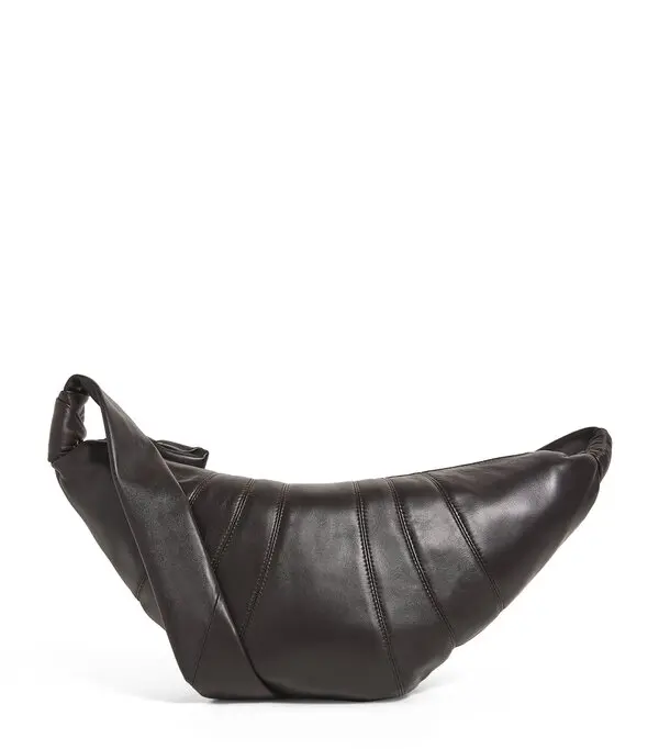 LEMAIRE Medium Nappa Leather Croissant Bag - Brown