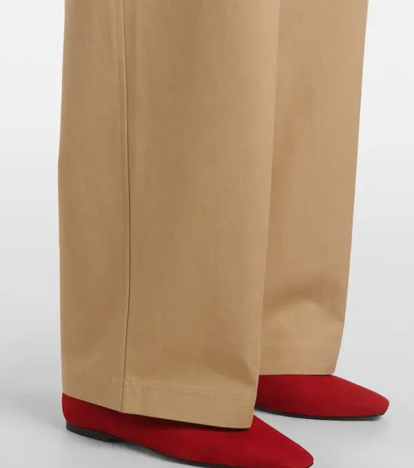 TOTEME Wide-leg Cotton Trousers
