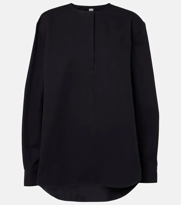 TOTEME Cotton Twill Shirt - Blue