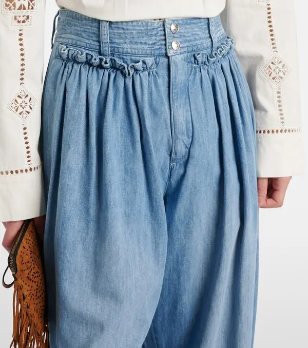 Isabel Marant Étoile Inaya High-rise Wide-leg Jeans