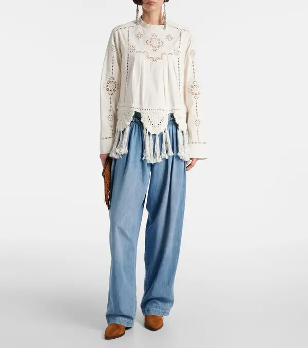 Isabel Marant Étoile Inaya High-rise Wide-leg Jeans