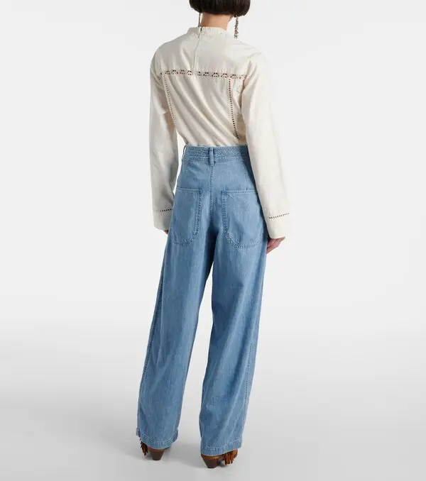 Isabel Marant Étoile Inaya High-rise Wide-leg Jeans
