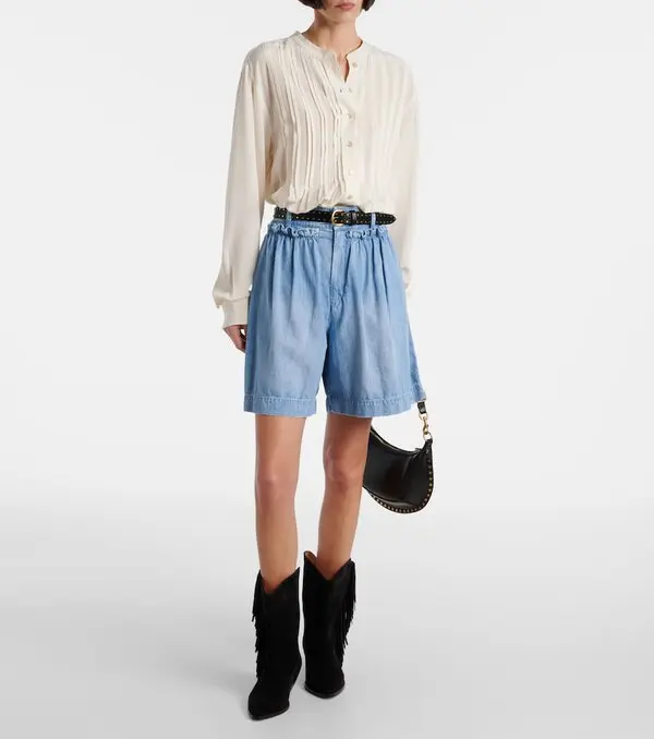 Isabel Marant Étoile Ingrid Denim Shorts Light Wash