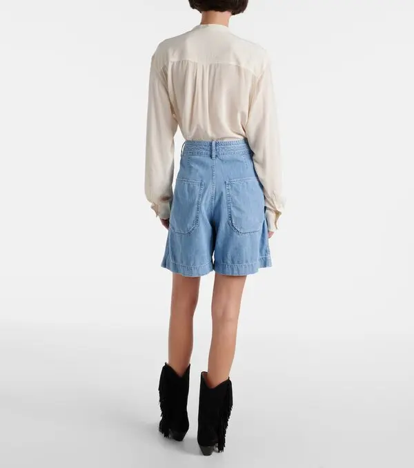 Isabel Marant Étoile Ingrid Denim Shorts Light Wash