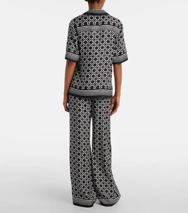 Simkhai Koda Printed Bowling Shirt