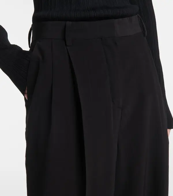TOTEME Wide-leg Wool Viscose Blend Trousers