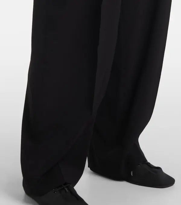 TOTEME Wide-leg Wool Viscose Blend Trousers