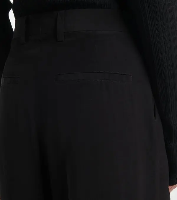 TOTEME Wide-leg Wool Viscose Blend Trousers