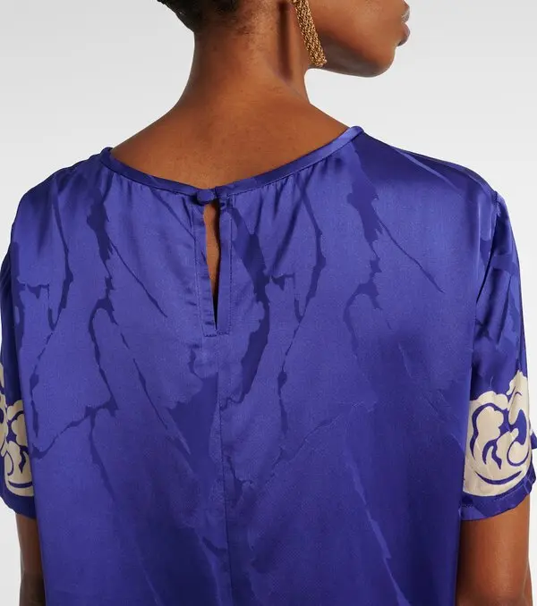 Etro Floral Satin Top