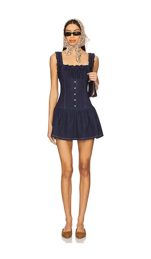 Frankies Bikinis Christa Denim Mini Dress