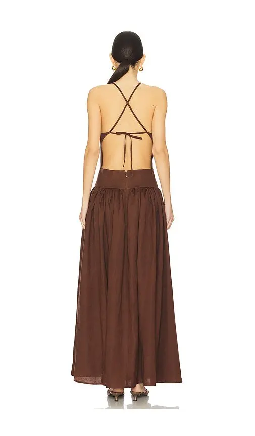 Tularosa Saylor Maxi Dress - Chocolate