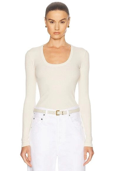 Citizens Of Humanity Mara U-neck Top - Dune