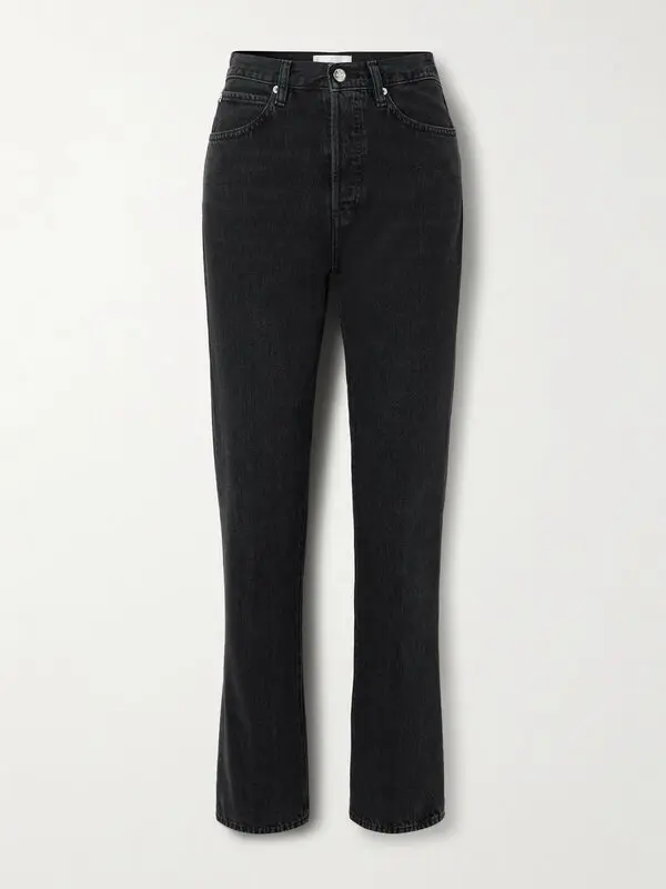 FRAME The Vertical High-rise Straight Jeans