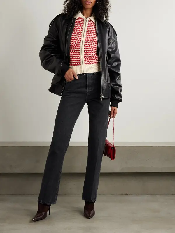 FRAME The Vertical High-rise Straight Jeans