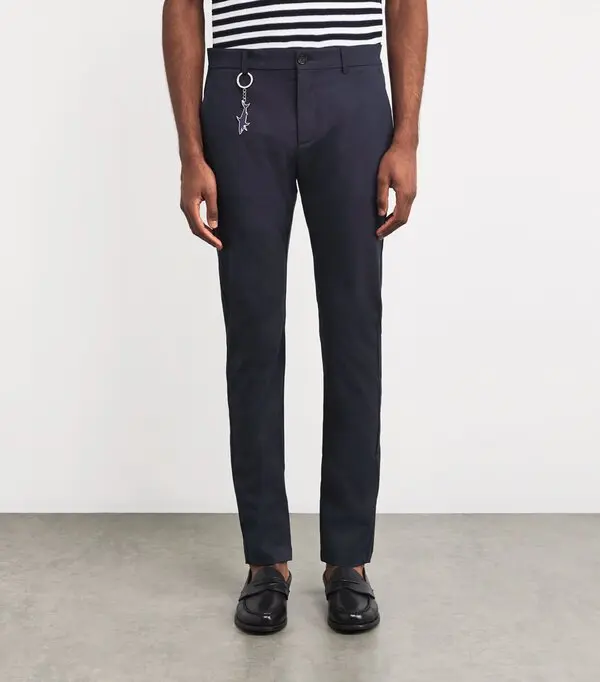 Paul & Shark Slim-fit Chinos With Charm