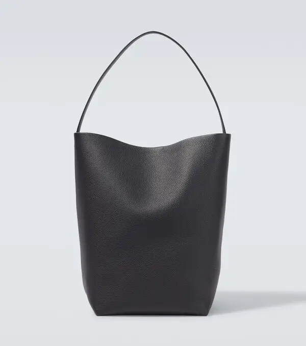 THE ROW N/s Park Large Leather Tote - Blue
