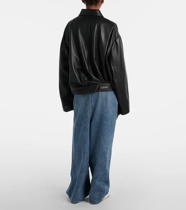 Loewe Leather Zip-up Jacket