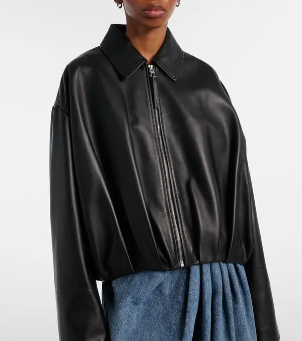 Loewe Leather Zip-up Jacket