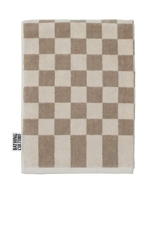 BATHING CULTURE Bathhouse Check Organic Body Towel