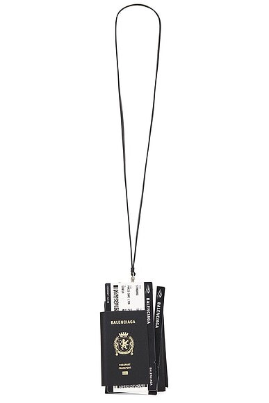 Balenciaga Passport Phone Holder - Black
