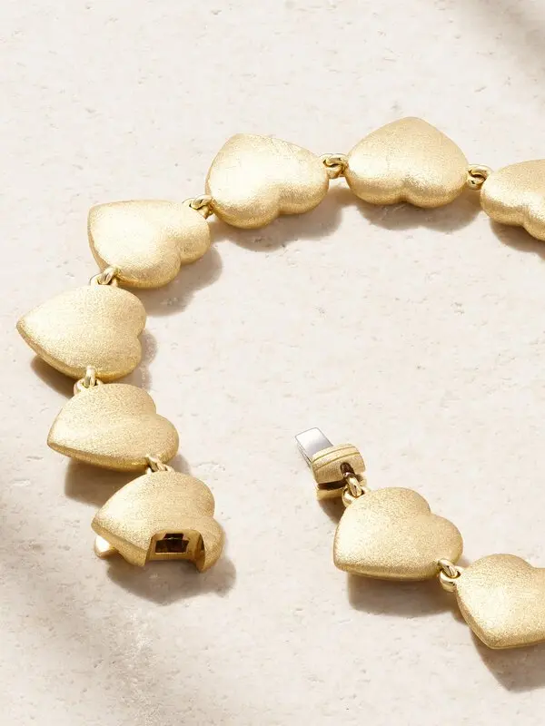 MARIE LICHTENBERG 18-karat Heart Link Bracelet