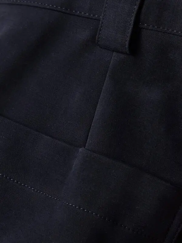 Veronica De Piante Avery Cotton-blend Straight-leg Trousers