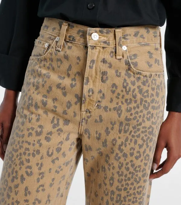 Citizens Of Humanity Miro Printed Barrel-leg Jeans