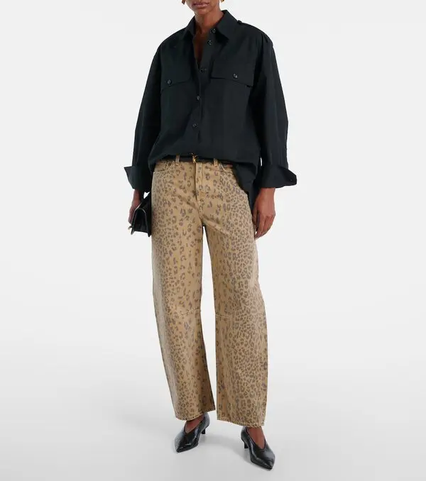 Citizens Of Humanity Miro Printed Barrel-leg Jeans
