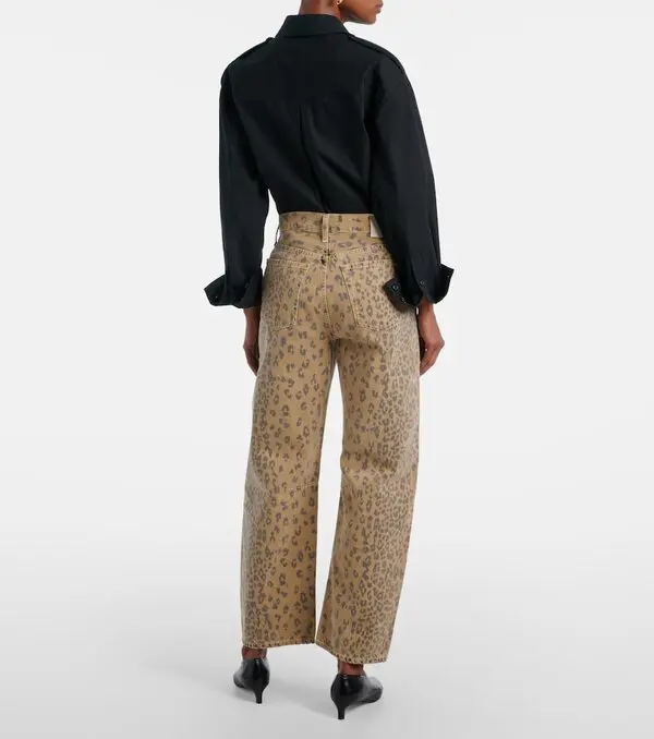 Citizens Of Humanity Miro Printed Barrel-leg Jeans