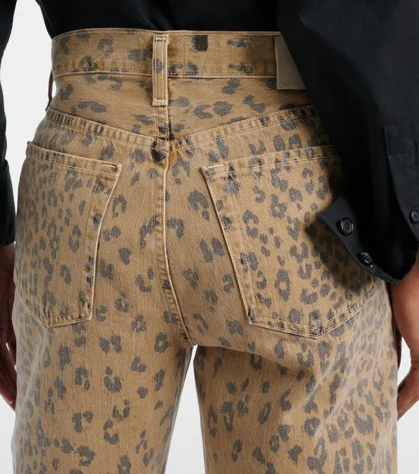 Citizens Of Humanity Miro Printed Barrel-leg Jeans