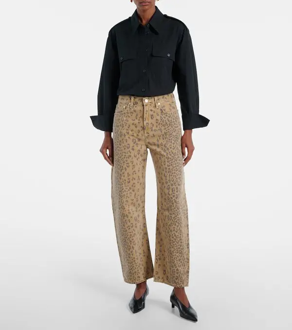 Citizens Of Humanity Miro Printed Barrel-leg Jeans