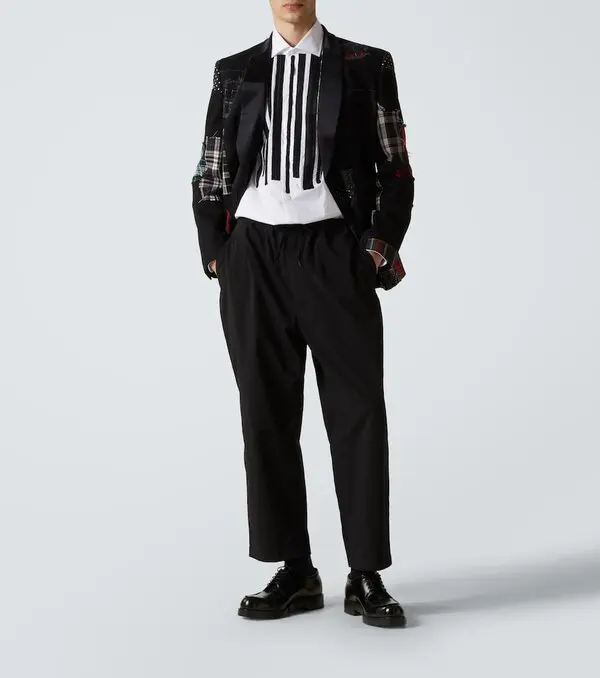 Junya Watanabe Cropped Straight Pants In /grizzly