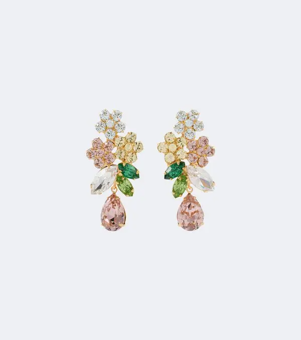 JENNIFER BEHR Bouquet 18kt -plated Drop Earrings - Multicoloured