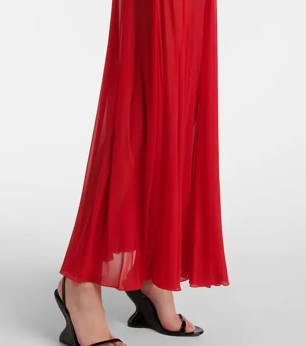 Magda Butrym Ruched Strapless Gown