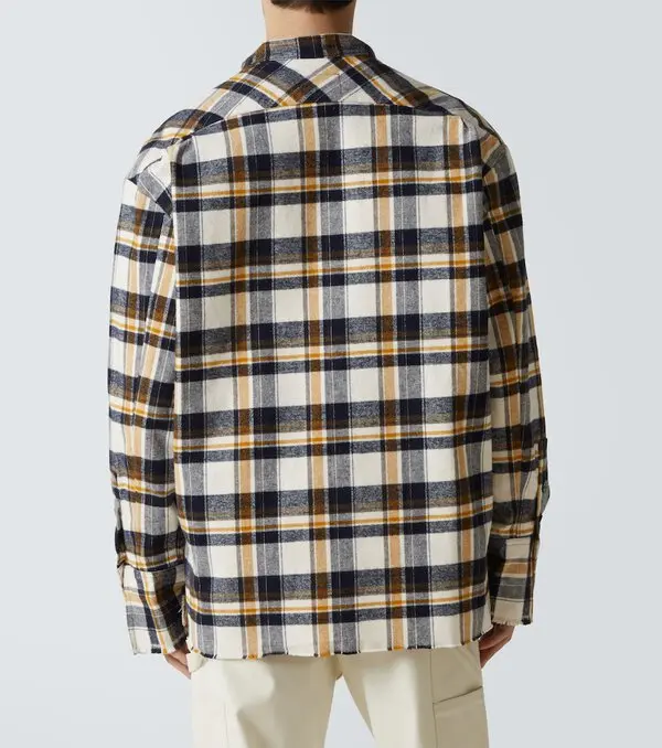 GREG LAUREN Plaid Cotton Shirt